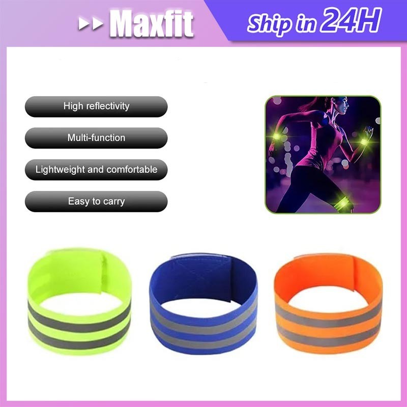 Jual Sport Armband Running Wristband Safety Belt Gelang Reflective Arm ...