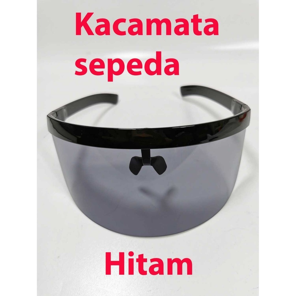 Jual 100% Ori HITAM FACE SHIELD KACAMATA SEPEDA JEDAR PREMIUM OVERSIZED ...