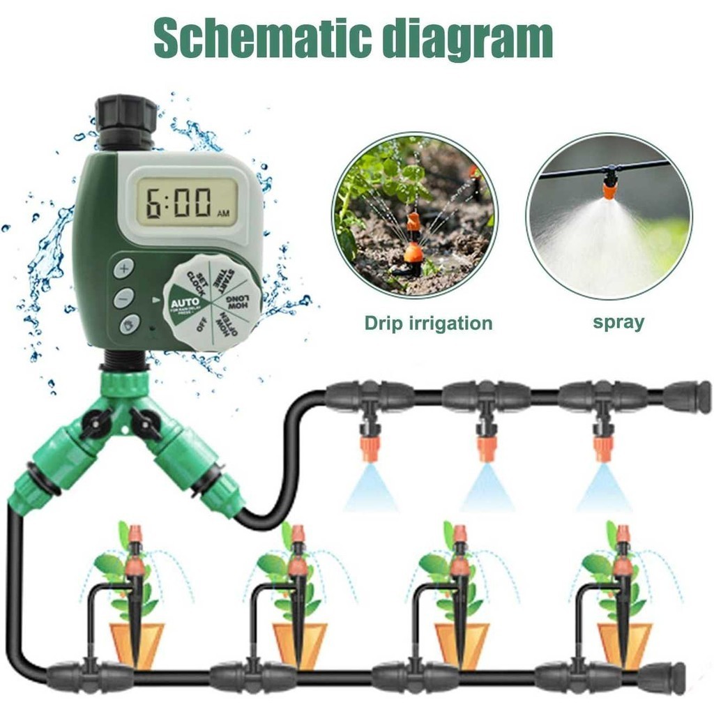 Jual COD Alat Digital Timer Keran Air Penyiram Tanaman Bunga Taman ...