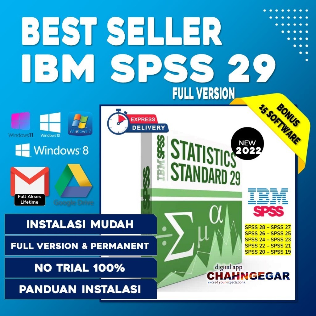 Jual PROMO SPSS Statistik 29 Full Version Software SPSS 28 Statistik ...
