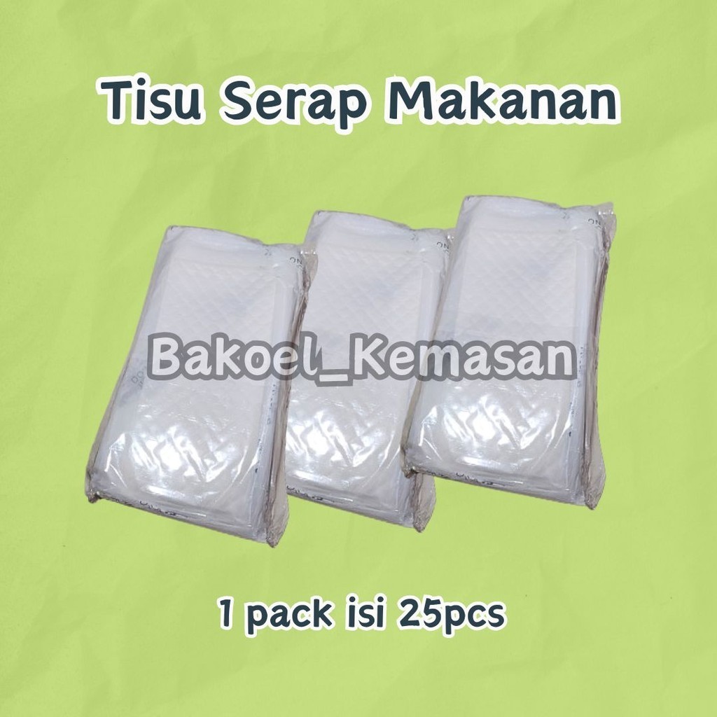 Jual 25 Pcs- Tisu Food Meat Poultry Fish Fruit Vegetable Absorbent Pad ...