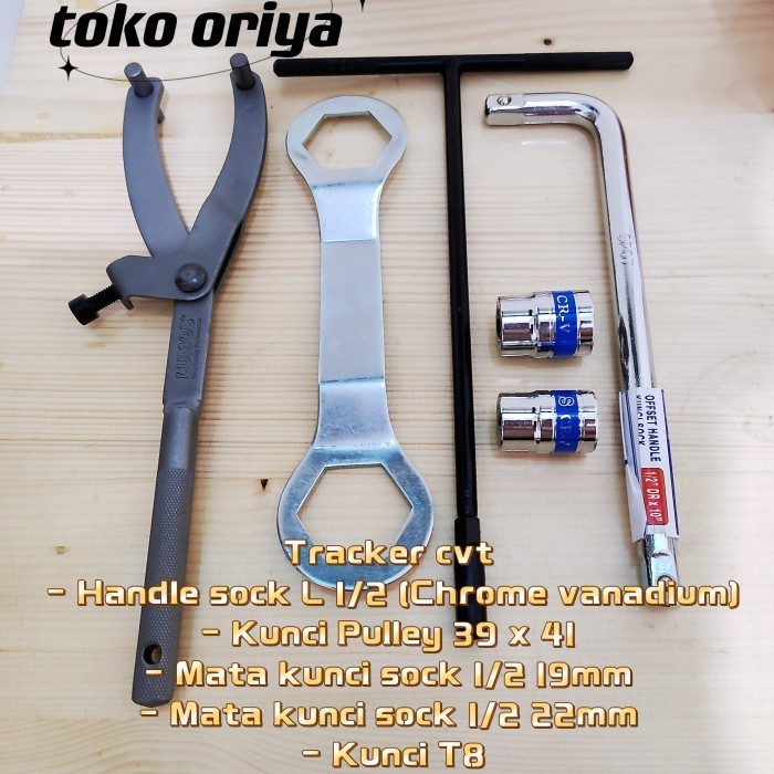 Jual 1 SET Treker CVT Matic - Treker Kunci mur Kopling 39 41 TIPIS T8 Sok 19 & 22mm | Shopee ...