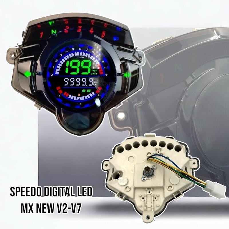 Jual Speedometer/Spidometer LED DIGITAL JUPITER MX NEW 135 V2-V7 ...