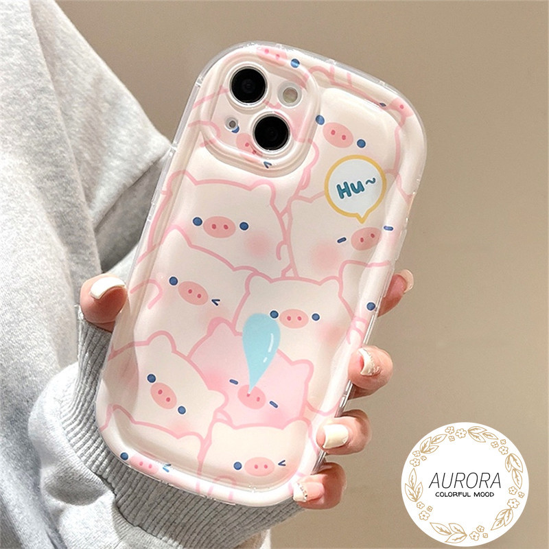 Jual Casing ponsel TPU pola babi lucu cocok untuk Samsung A04e A52 A03 A03s A32 M12 A12 A13 A05s ...