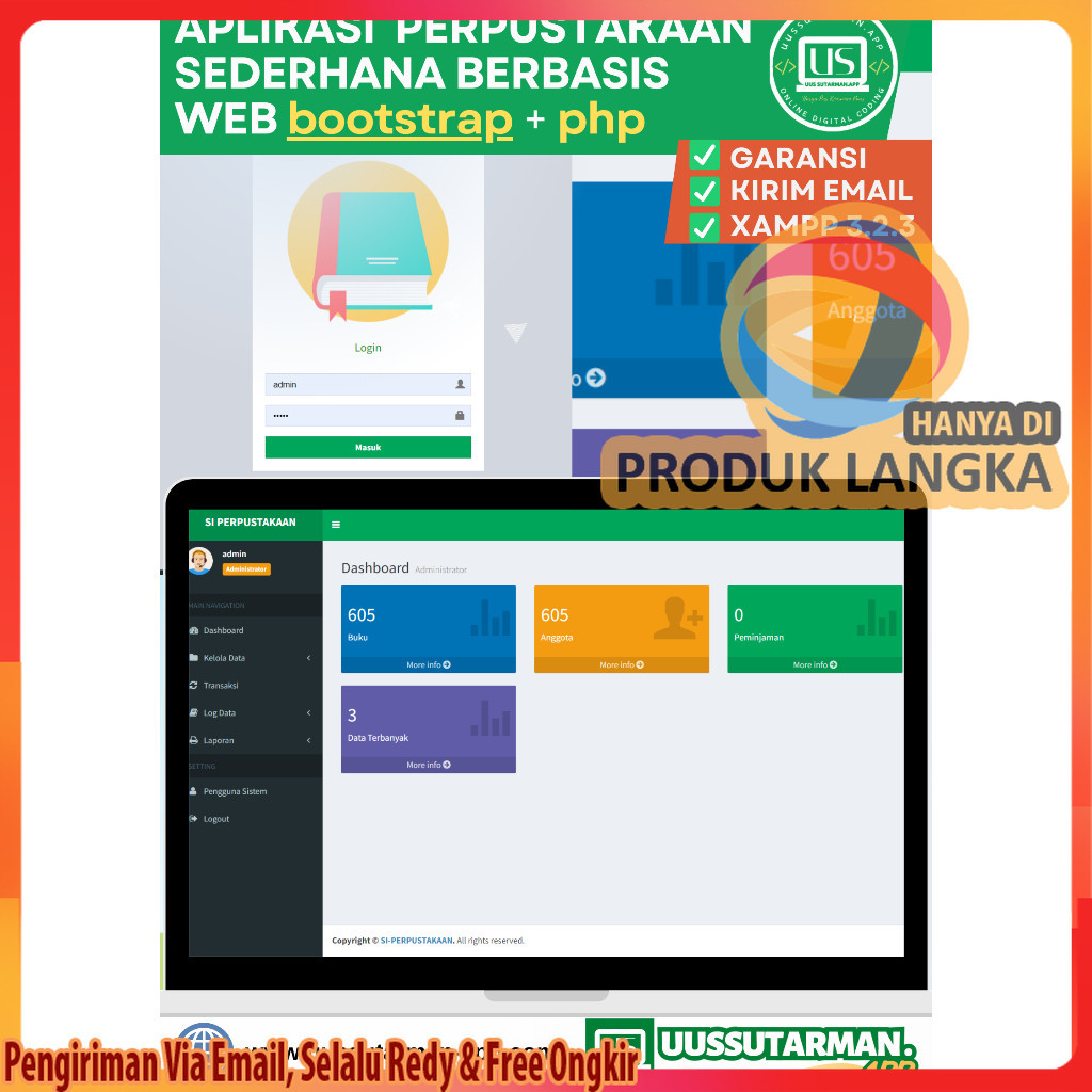 Jual Jual Murah Aja Aplikasi sistem informasi perpustakaan sederhana ...