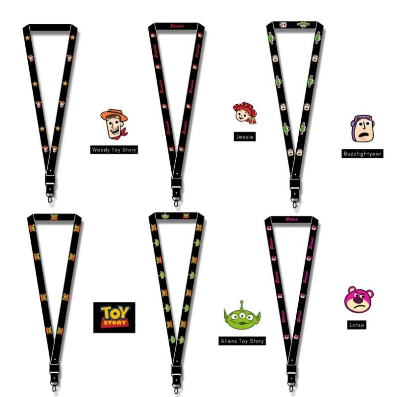 Jual Lanyard TOY STORY WOODY BUZZLIGHTYEAR LOTSO / Tali Lanyard ...
