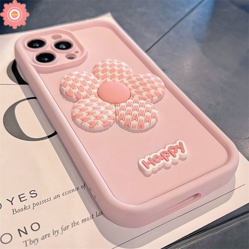Jual Casing Bunga Segar Bahagia Manik Hati Cinta Bunga Merah Muda 3D ...