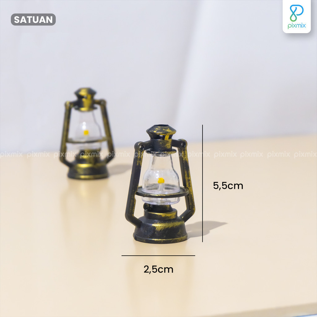 Jual Props Properti Foto Produk - Miniatur Lentera / Lampu Minyak Mini ...