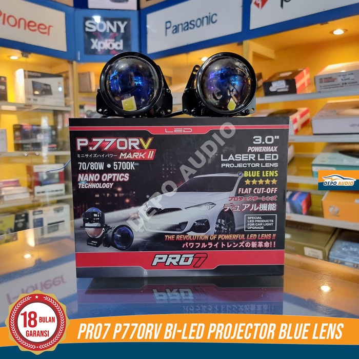 Jual PRO7 P770RV BILED Projector Blue Lens LASER LED | Shopee Indonesia