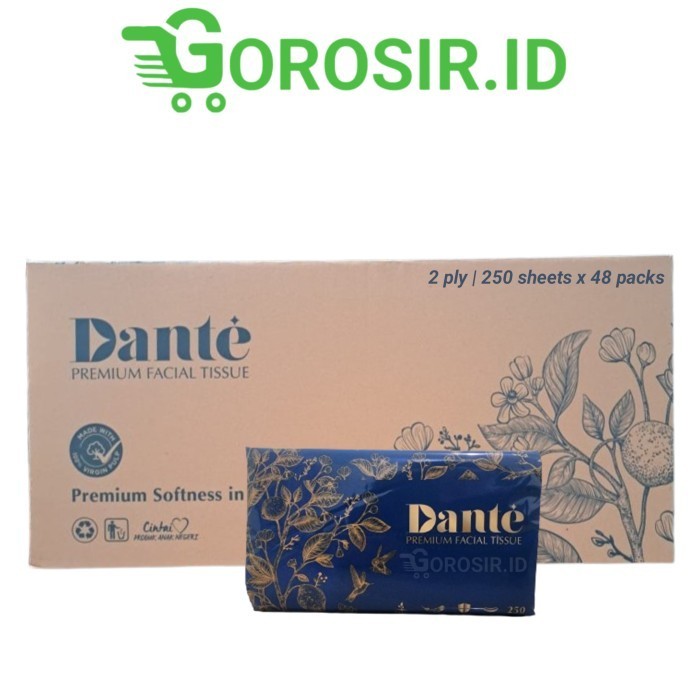 Jual Dante Premium Tissue 250 sheets 1 karton isi 48 PCS | Shopee Indonesia