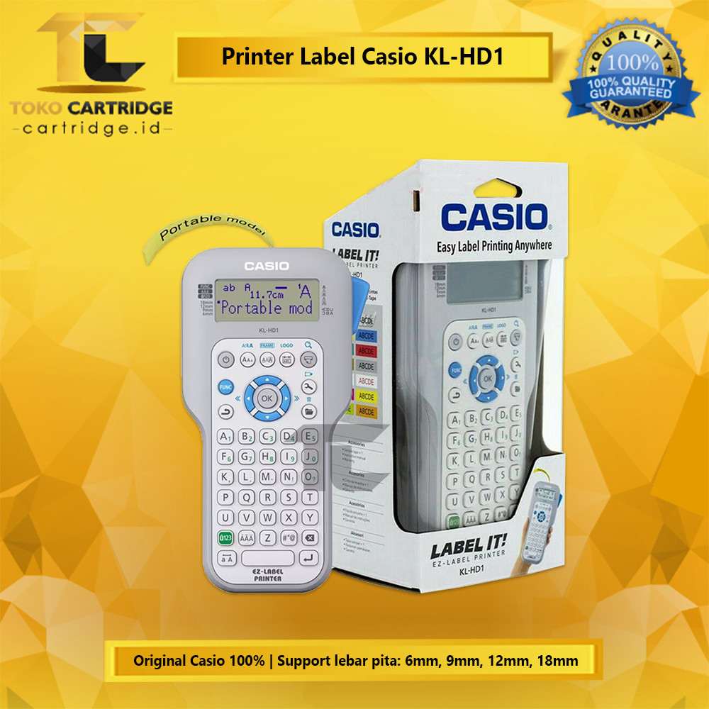 Jual Label Printer Casio KL-HD1 Mesin Labeling Casio KL HD1 Printer ...