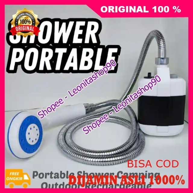 Jual Shower Portable Camping Outdoor Rechargeable Shower Charger Set ...