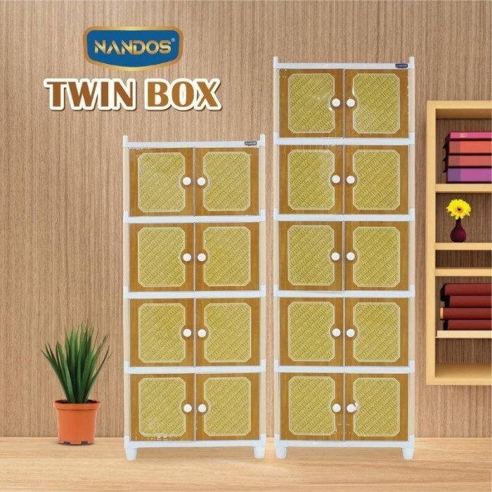 Jual Laci Loker Twin Box 4 Susun NAIBA Lemari Plastik Baju Minimalis ...