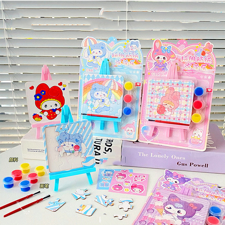 Jual MAINAN PUZZLE MINI DAN MEWARNAI LUKISAN ANAK DALAM SATU SET DENGAN ...