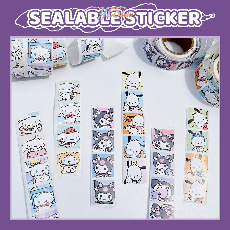 Jual COD Stiker Penyegel Kartun Lucu Ins Stiker Sanrio Persegi Stiker ...