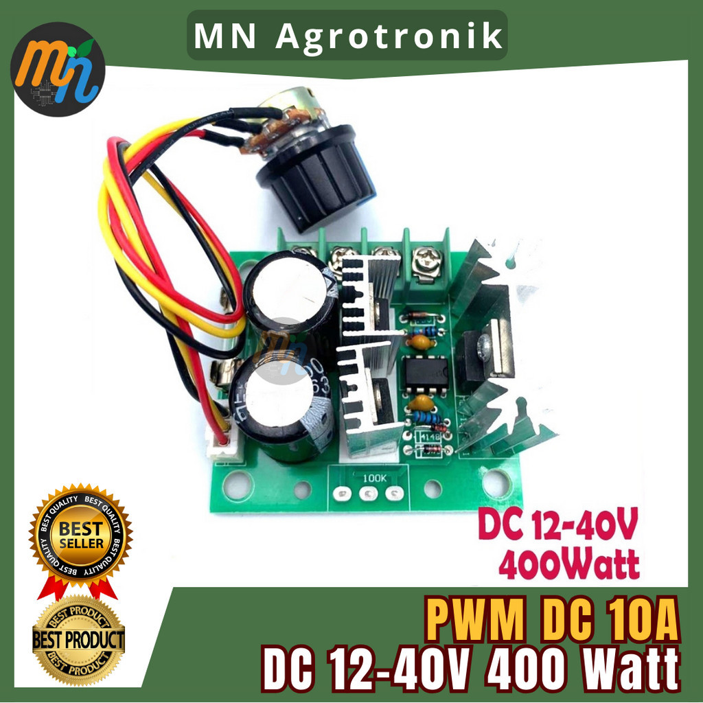 Jual PWM DC 10A STRONG SPEED CONTROL MOTOR DC LED DIMMER 400W 12V-40V | Shopee Indonesia
