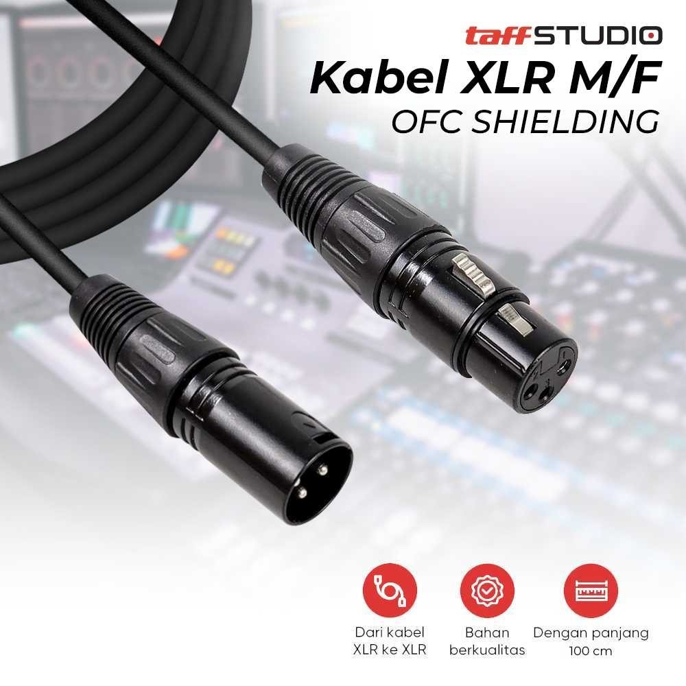 Jual TaffSTUDIO Kabel XLR M/F OFC Microphone Karaoke Shielded - BOF30 ...