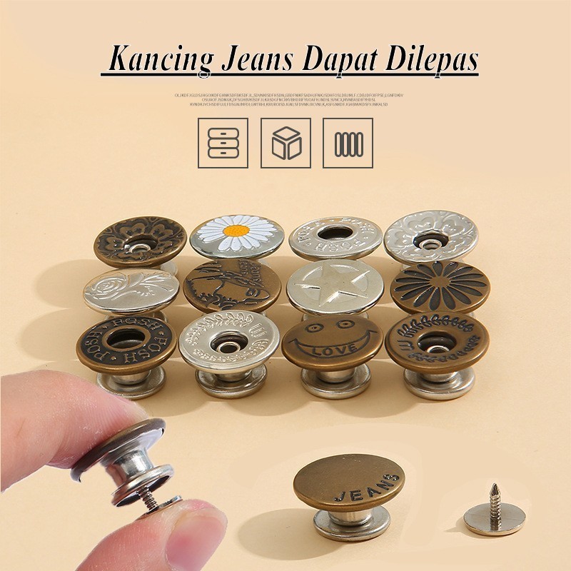 Jual Kancing Celana Jeans Magic / Kancing pengecil celana / Kancing ...