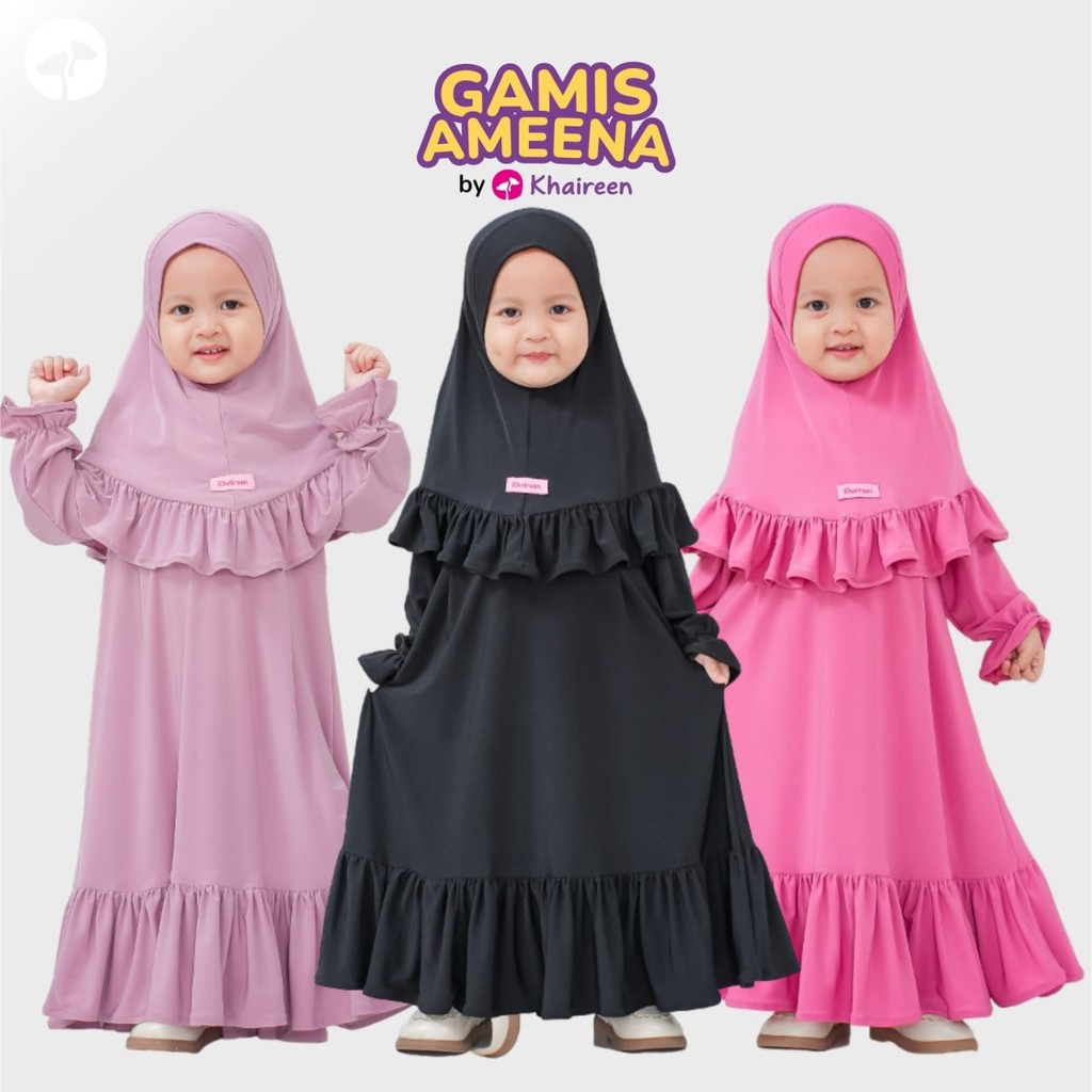 Jual KHAIREEN Gamis Ameena (0-3 tahun) Gamis Anak Kaos Jersey Premium ...