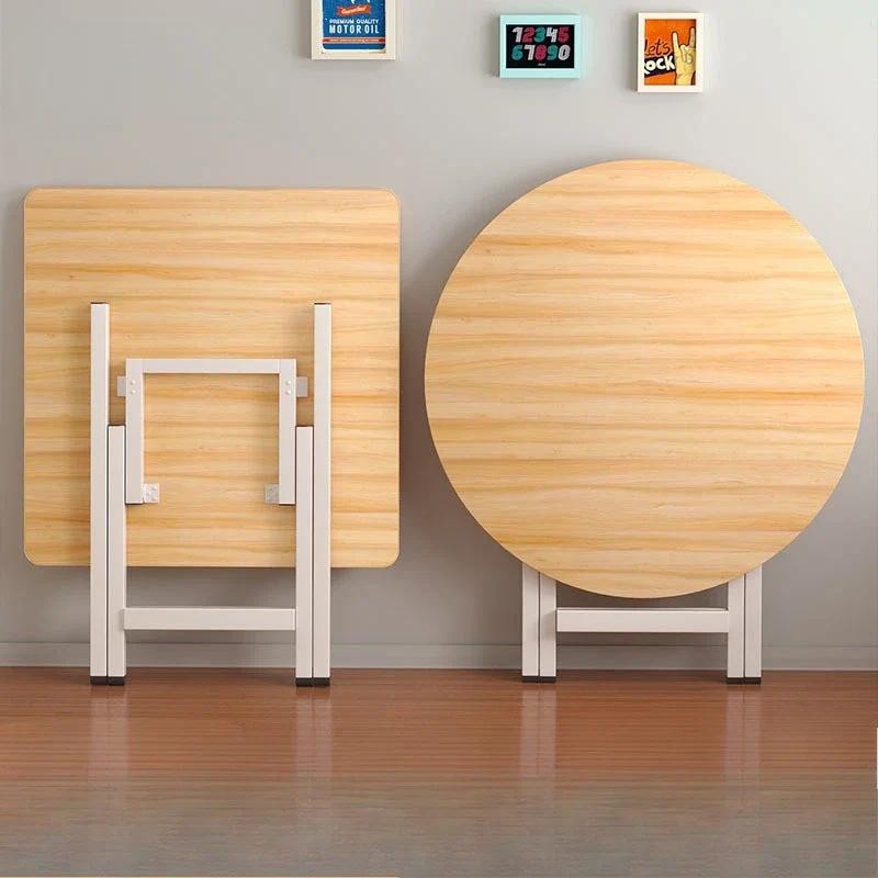 Jual Foldable Table Dining Home Type Simple Round Table Rental House ...