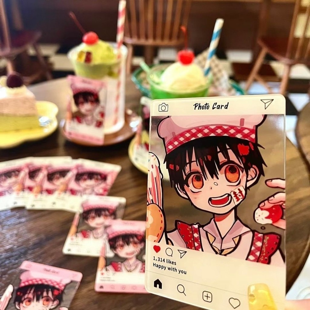 Jual Toilet Bound Hanako Kun Acrylic Card Kawaii Transparent Cards ...