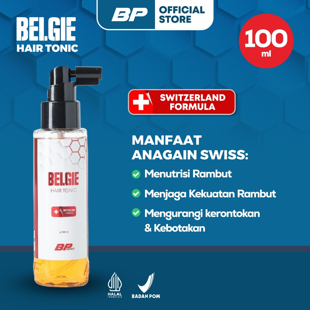 Jual Belgie Hair Tonic Vitamin Rambut Mengatasi Rambut Rontok dan ...