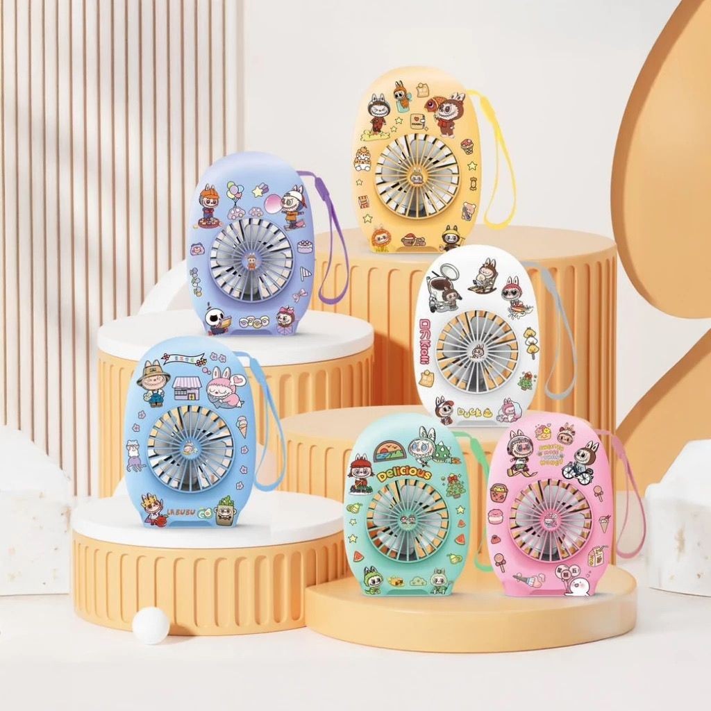 Jual Kipas Labubu Stand Mini Fan Oval Labubu portable Usb/Kipas Duduk ...