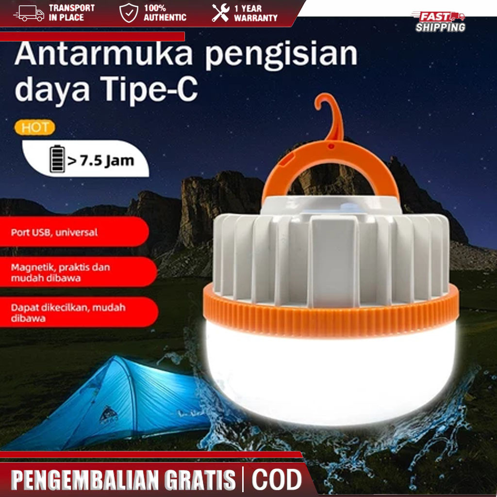 Jual [Rintisanlaut] Lampu Emergency 400wat 300wat/Lampu Emergency Gantung Camping LED 400W ...
