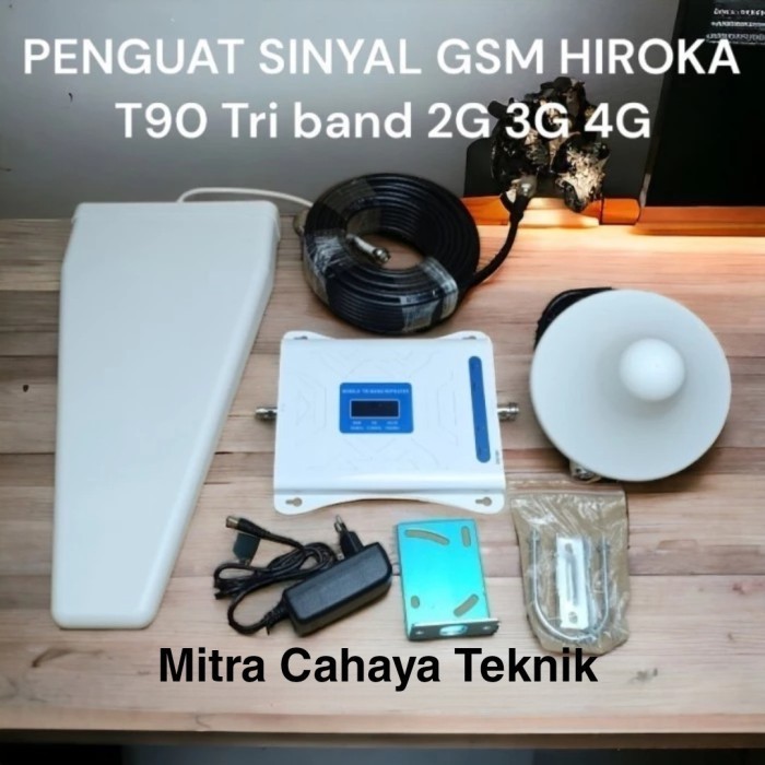 Jual PENGUAT SINYAL GSM HIROKA T90 Tri band 2G 3G 4G | Shopee Indonesia