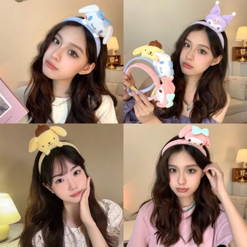 Jual Bando Karakter Sanrio Kuromi Cinnamon Hello Kitty Melody | Shopee ...