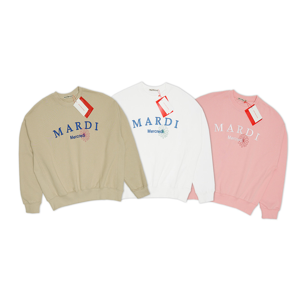 Jual Mardi Mercredi Logo Embroidery Sweatshirt | Shopee Indonesia