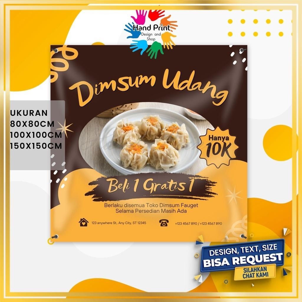 Jual SPANDUK / BANNER Jualan Dimsum Ayam Dimsum Udang Makanan B MMT ...