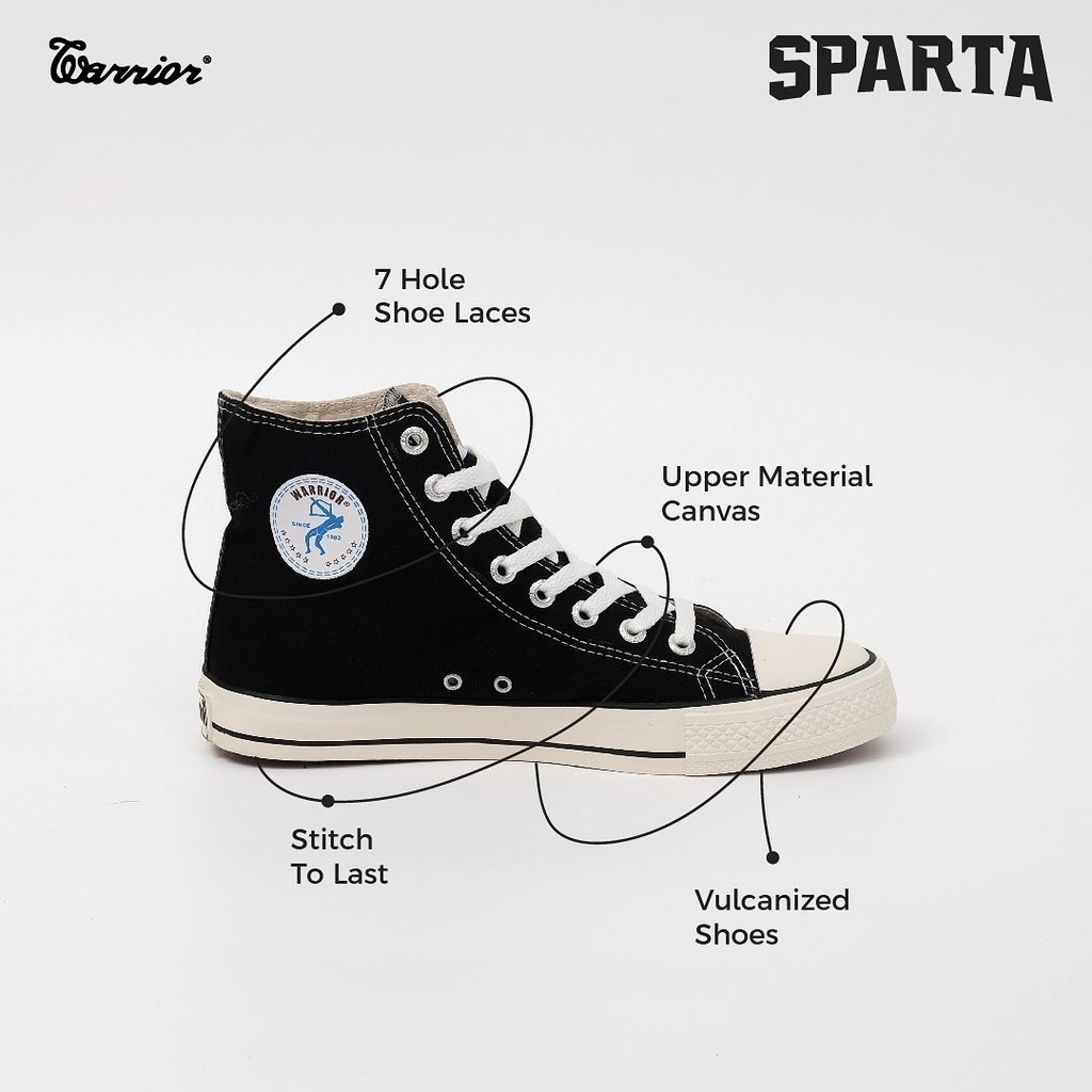 Jual Warrior Sparta Sepatu Sekolah BW HC | Shopee Indonesia