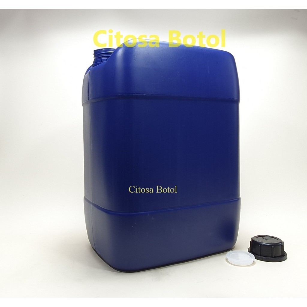 Jual Jerigen 25 L Biru Hdpe Tutup Hitam / Jerigen Hdpe / Jerigen ...