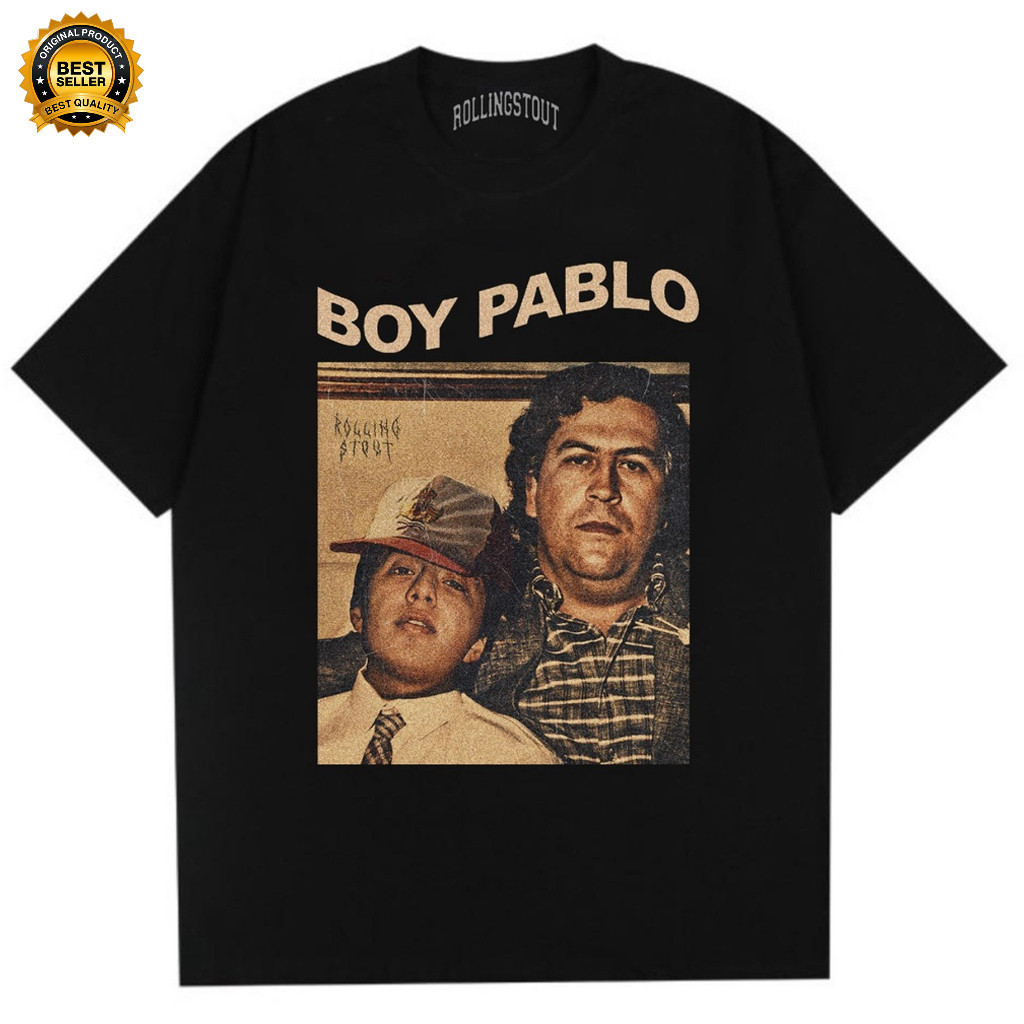 Jual Rollingstout Tshirt - Boy Pablo Escobar | Parodi Band & Film ...