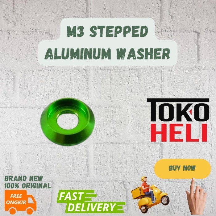 Jual M3 Stepped Aluminum Washer (1pc) - Green | Shopee Indonesia