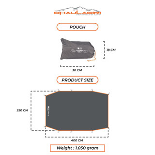 Jual Dhaulagiri - footprint mahika 5 full cover - alas tenda mahika 5 ...