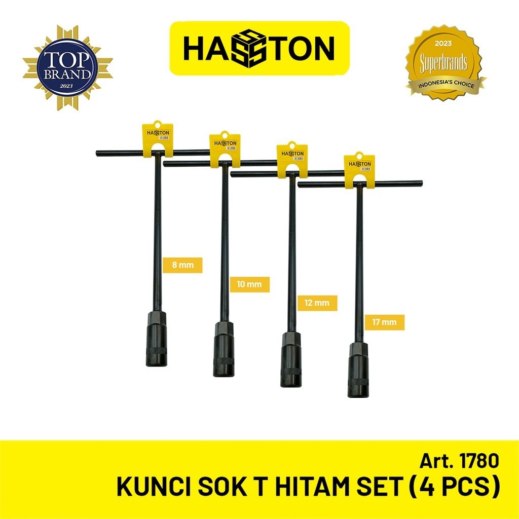 Jual Hasston Kunci Sok T Set - Paket Kunci Sok T 8 10 12 17 - Sok T Set (1780) | Shopee Indonesia