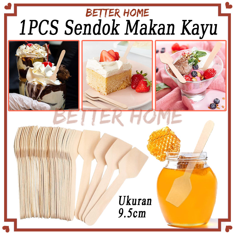 Jual Sendok Kayu Kecil /Sendok Kue/Sendok Makan Kayu/Sendok Kayu Siku ...