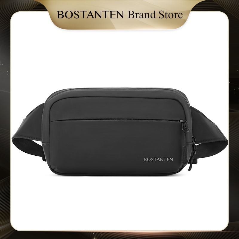 Jual BOSTANTEN Tas Pinggang Pria Tahan Air Tersedia Hitam/Abu-abu ...