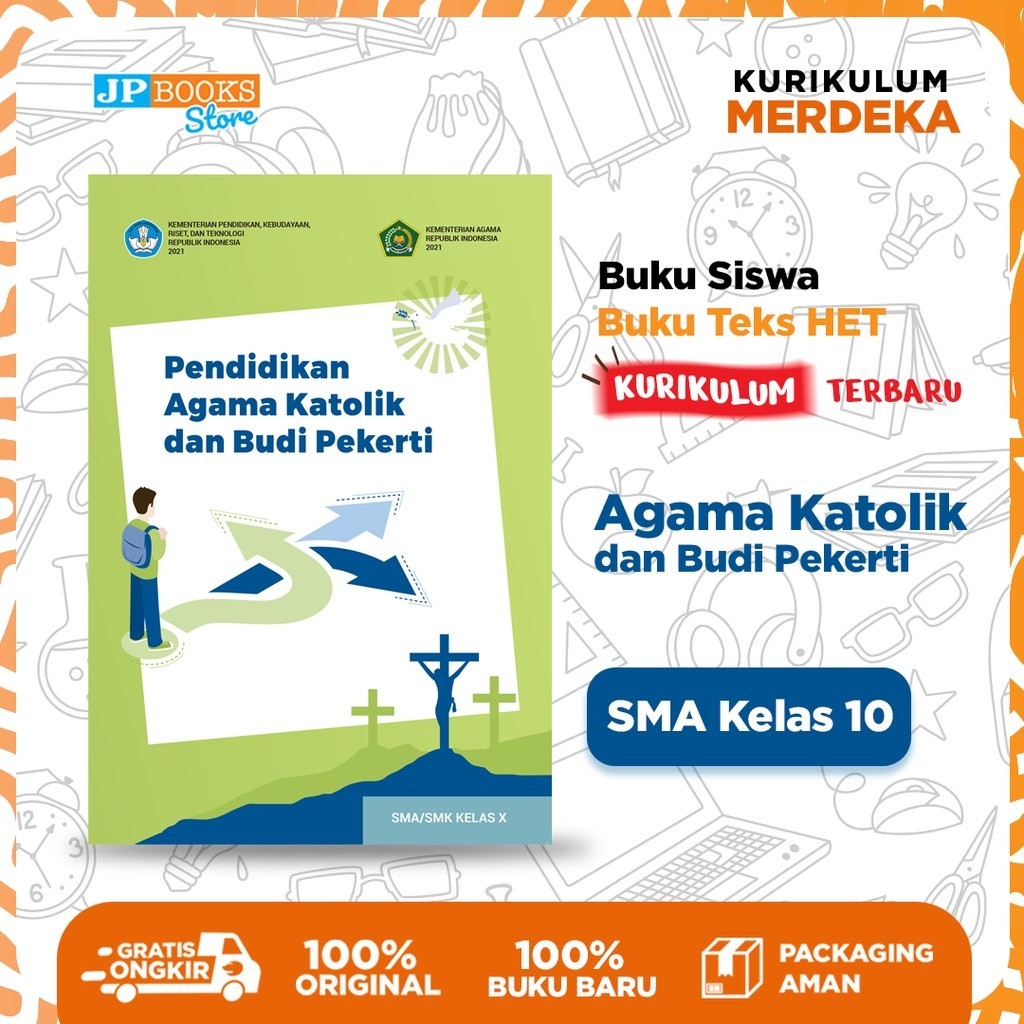 Jual JP Books – (KURIKULUM TERBARU) Buku Siswa / Buku Teks HET Kurmer Sekolah Agama Katolik SMA ...
