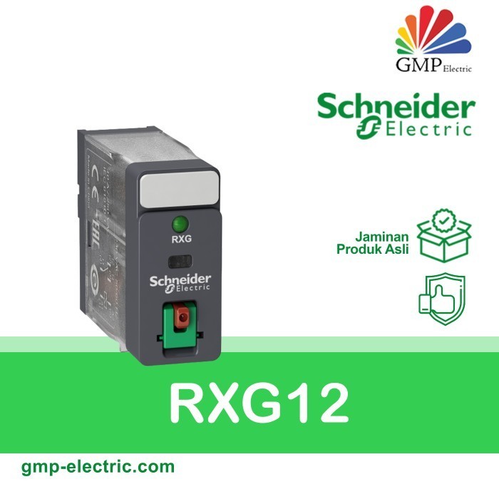 Jual RXG12BD Relay Schneider 1 C/O 5pin pipih 24VDC 10A dengan LED ...