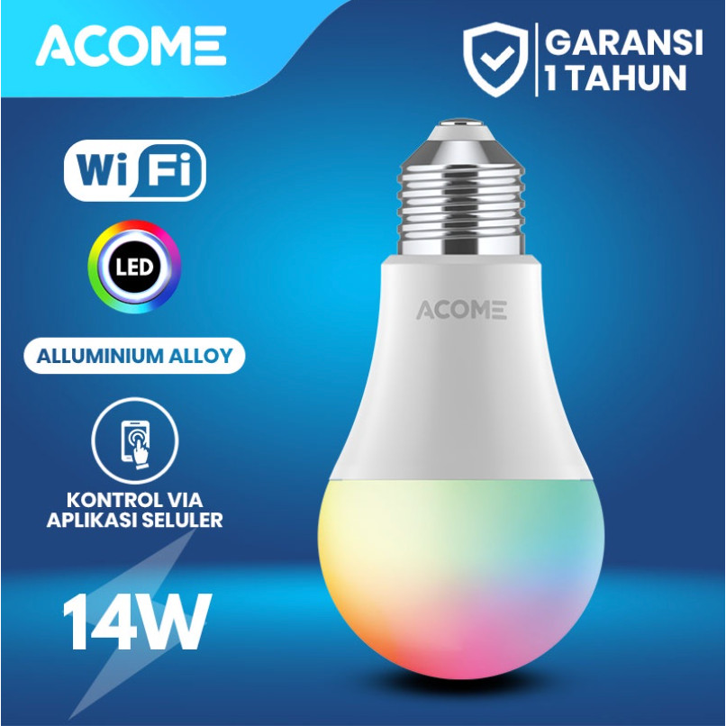 Jual Lampu Hias Plafon Super Terang IOT Smart Wifi LED RGB Acome AL01 ...