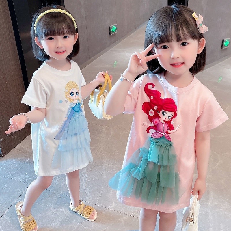 Jual [Little Dream Official] 1-9 Tahun Dress disnylong Kaos Anak ...