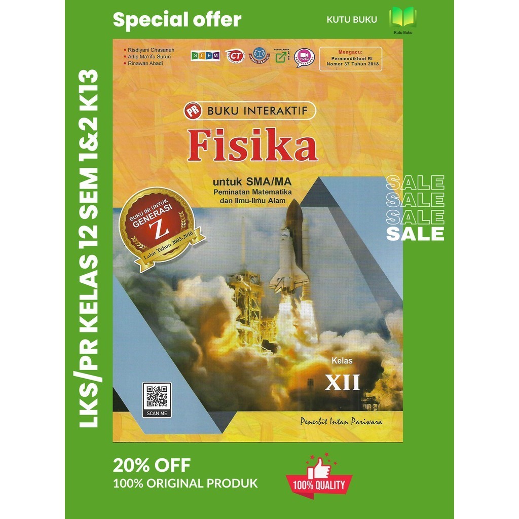 Jual Buku Pr/Lks Fisika K13 SMA/MA Kelas 12 Semester 1&2 Intan pariwara Tahun 2024 terbaru ...