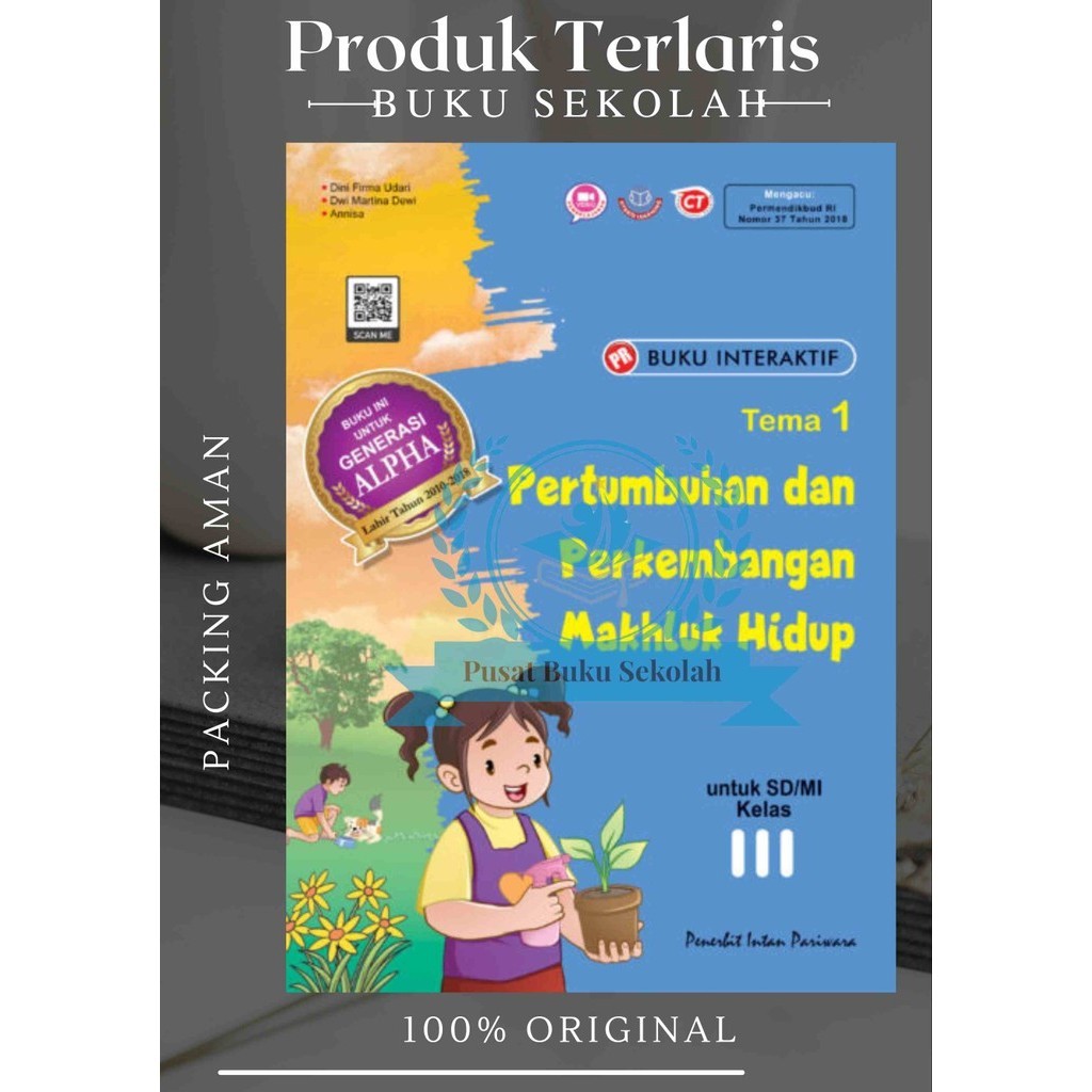 Jual Buku Pr/Lks Pertumbuhan dan Perkembangan Makhluk Hidup K13 SD/MI Kelas 3 Tema 1 Semester 1 ...