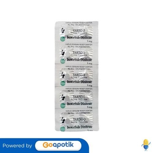 Jual Isosorbide Yarindo 5 Mg Strip 10 Tablet | Shopee Indonesia