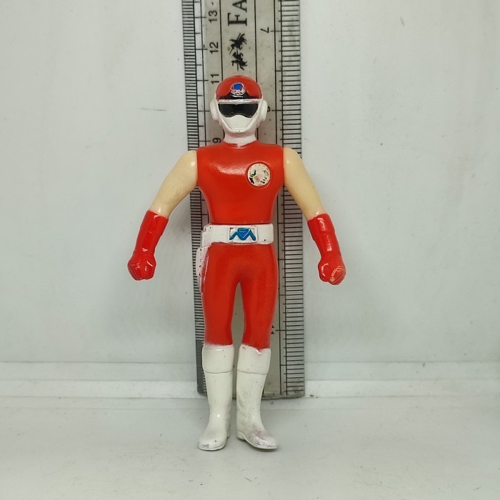 Jual Vinyl Figure 4.5' Choushinsei Super Sentai Flashman Red Ori Hosana ...