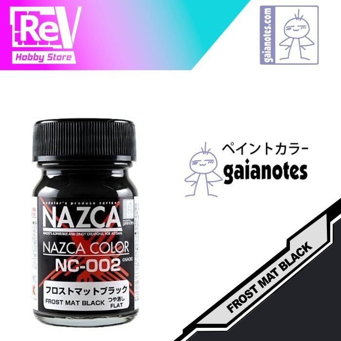Jual GAIA NOTES NAZCA PAINT FROST MATT BLACK NC002 | Shopee Indonesia