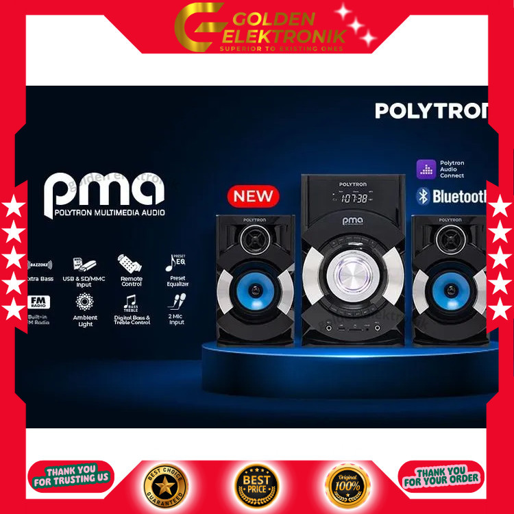 Jual Speaker Multimedia Polytron PMA 9527 Bluetooth | Shopee Indonesia